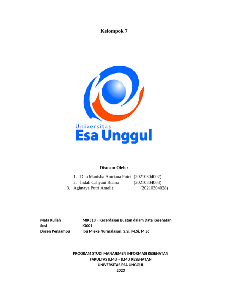 Kel 7 Kecerdasan Buatan | PDF