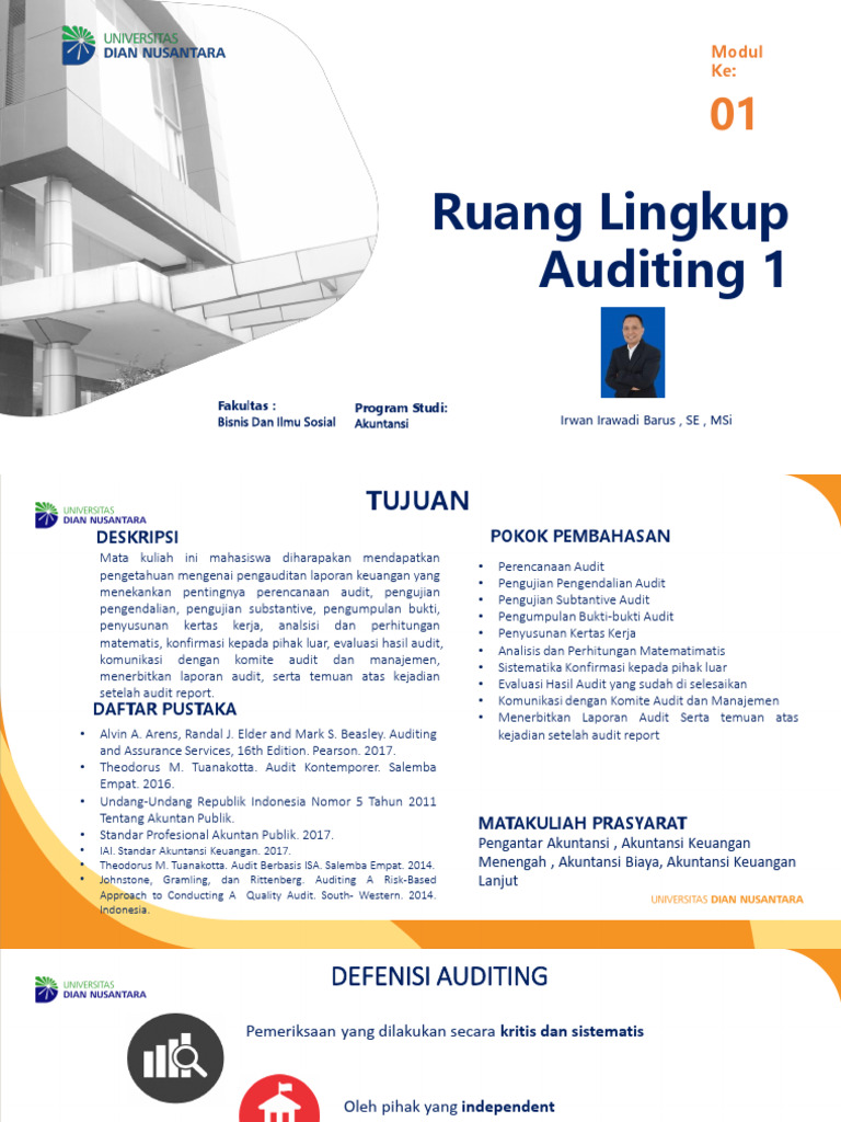 Template FBIS 2023 - Auditing 1 Pertemuan 1 | PDF