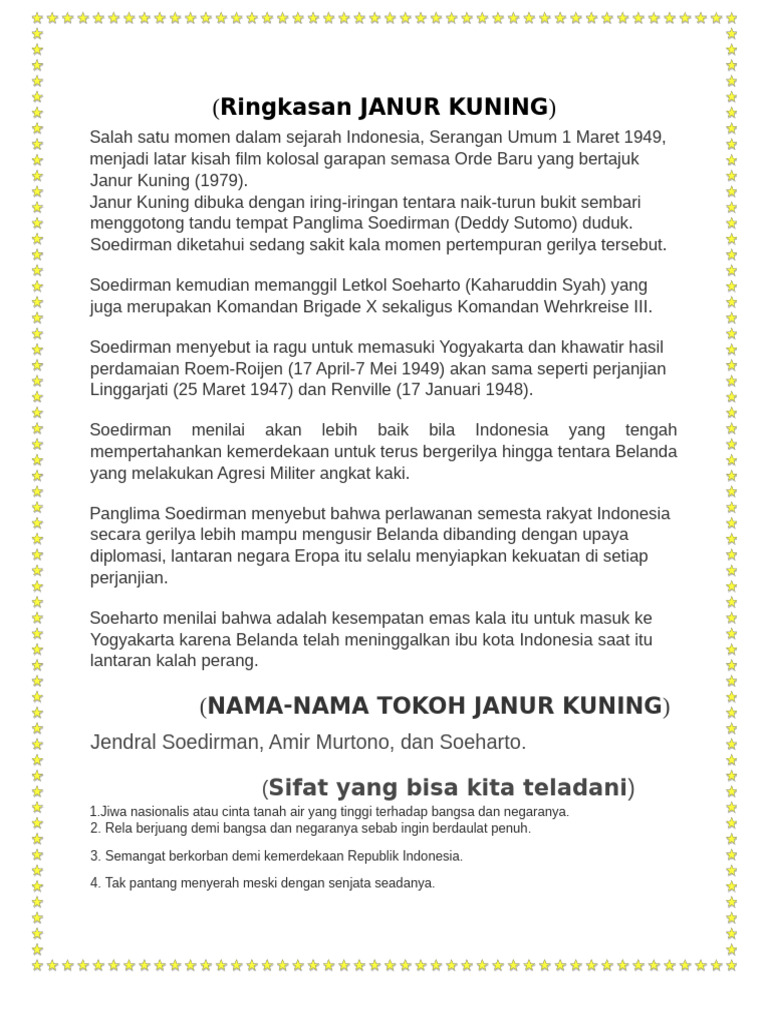 Ringkasan JANUR KUNING | PDF