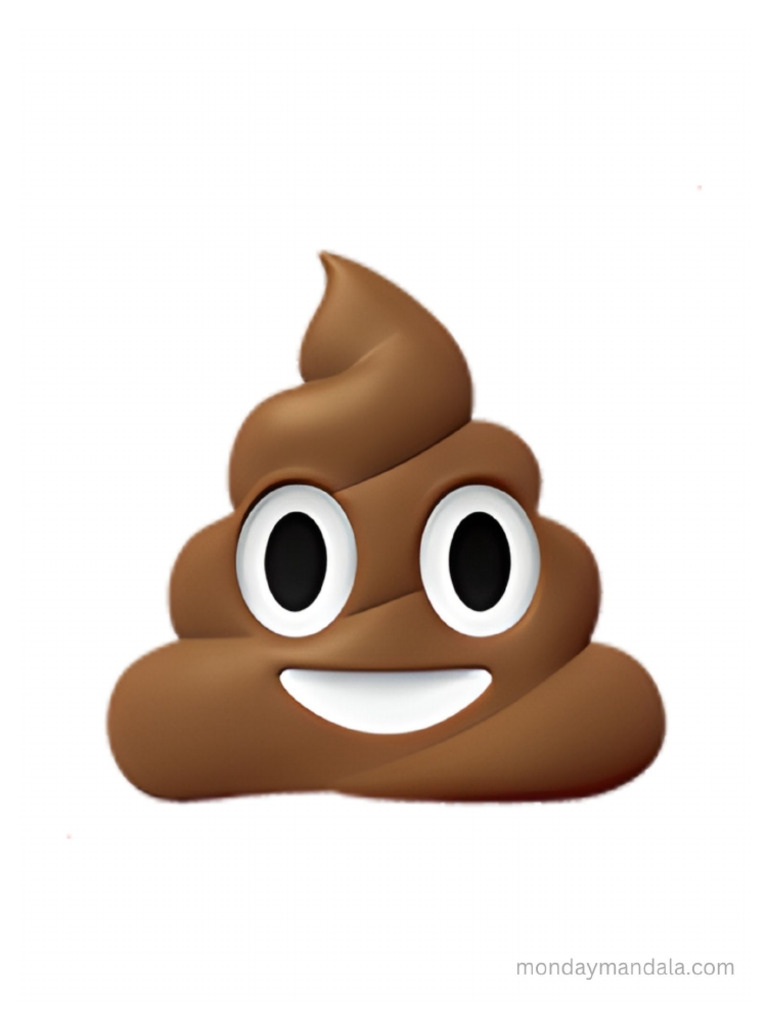 Printable Pile of Poo Emoji | PDF