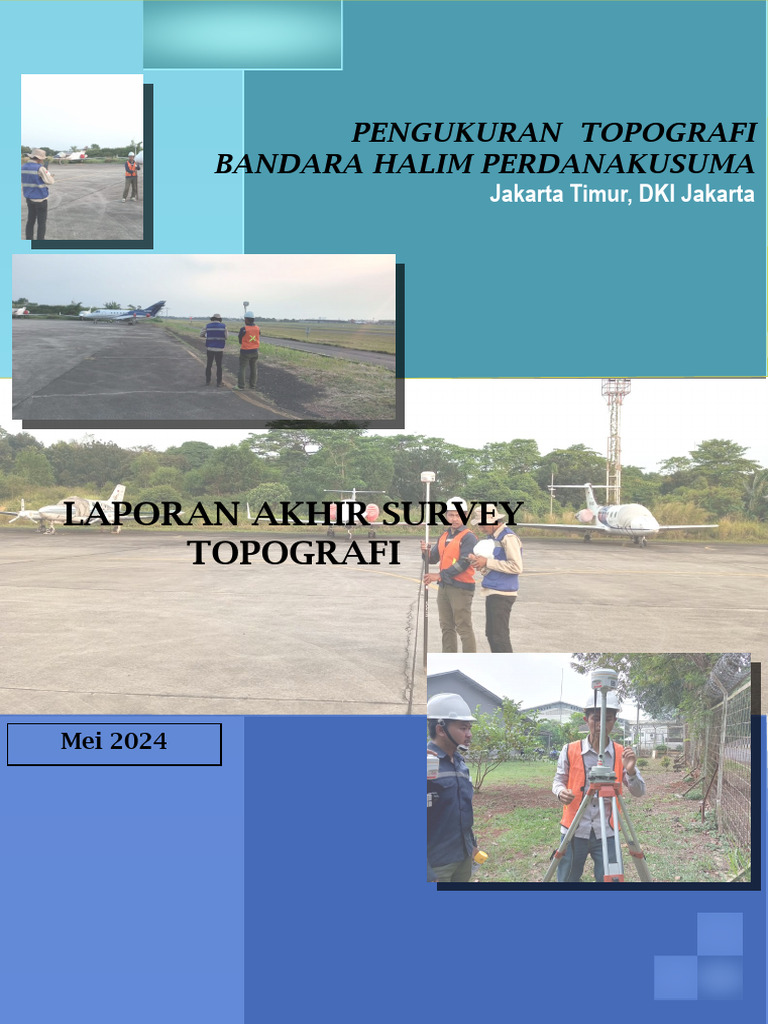Survey Topografi Bandara Halim 2024 | PDF