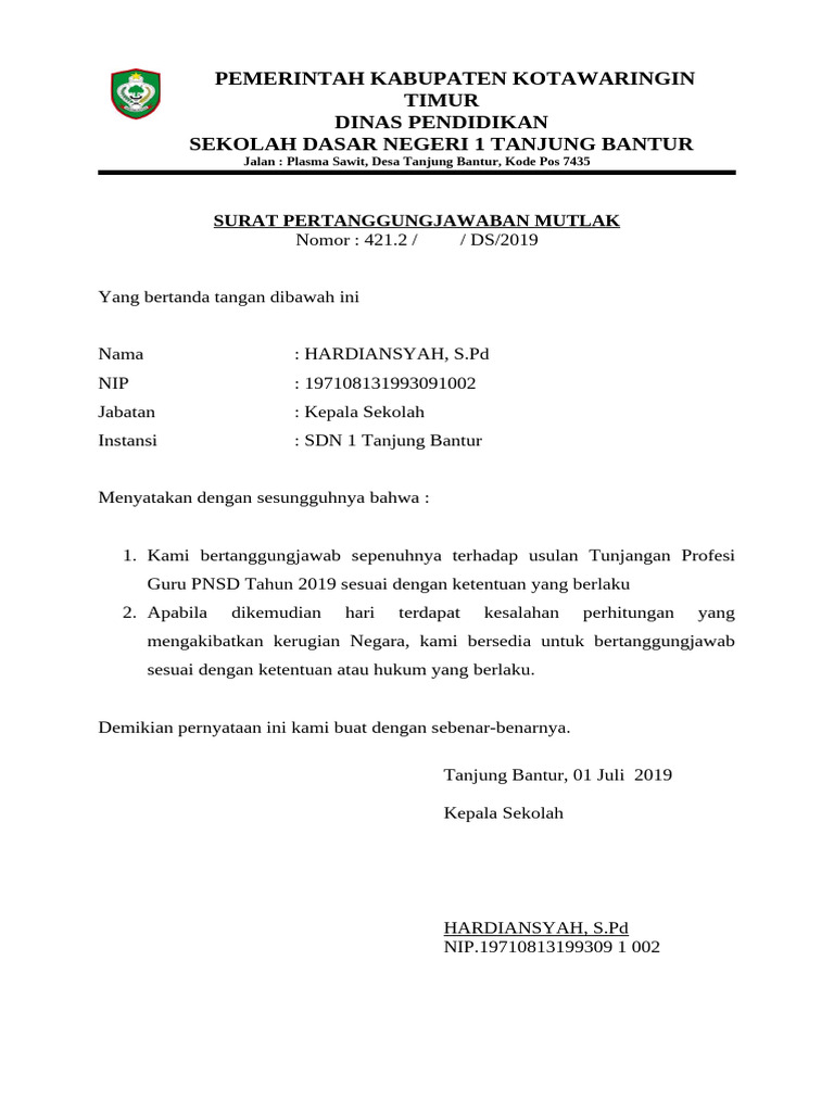 SPTJM Sertifikasi | PDF