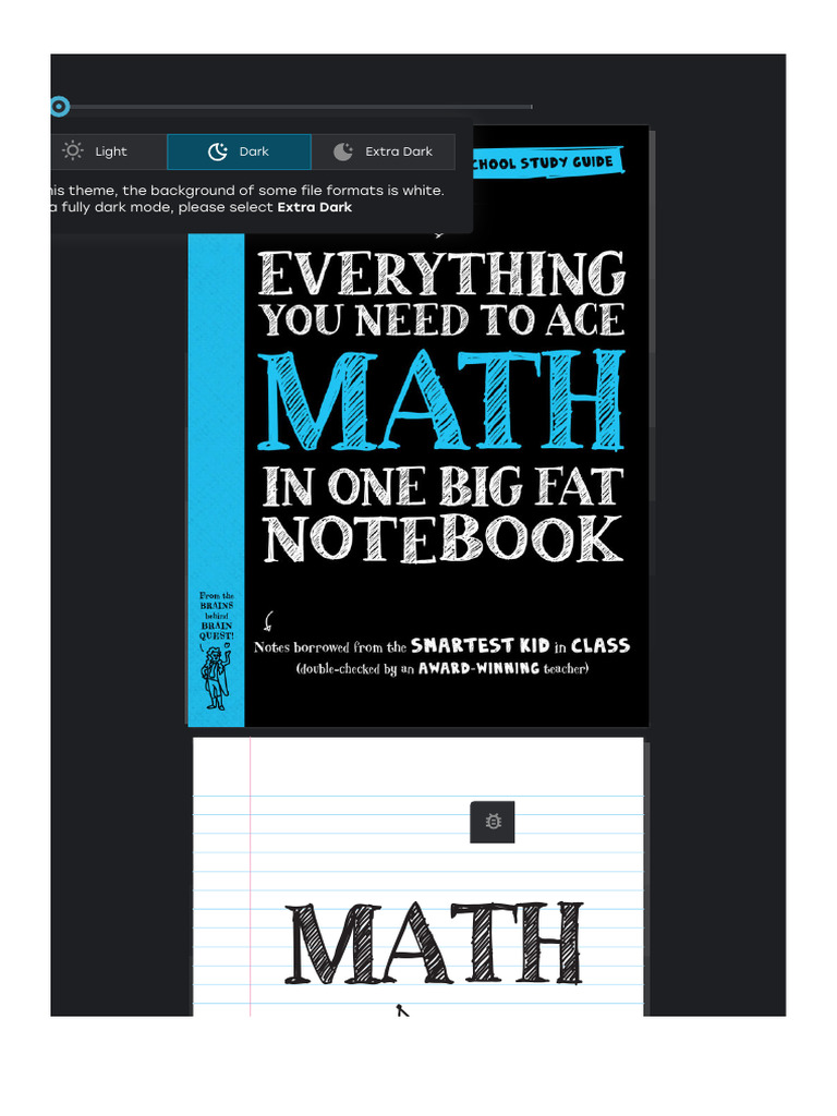 Everything You Need To Ace Math in One Big Fat Notebook | PDF | Numbers ...
