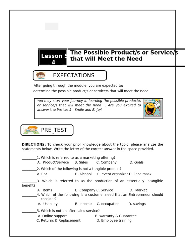 ENTREP Lesson 5 | PDF | Entrepreneurship | Goods