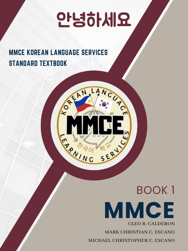MMCE Korean Language Services Textbook | PDF