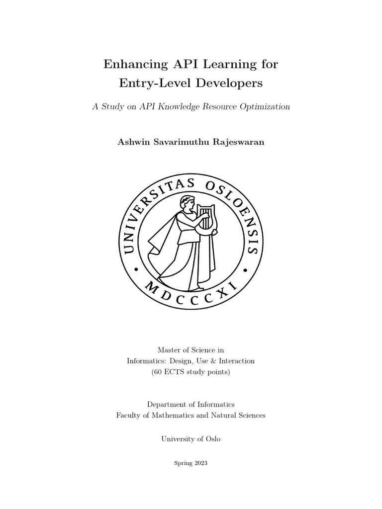 Ashwin FINAL UiO Masters Thesis Spring 2023 | PDF | Methodology | Usability
