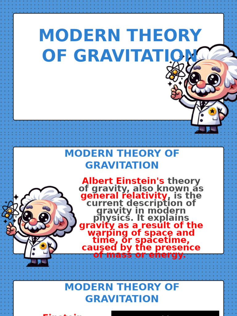 Modern Theory of Gravitation | PDF | General Relativity | Gravity