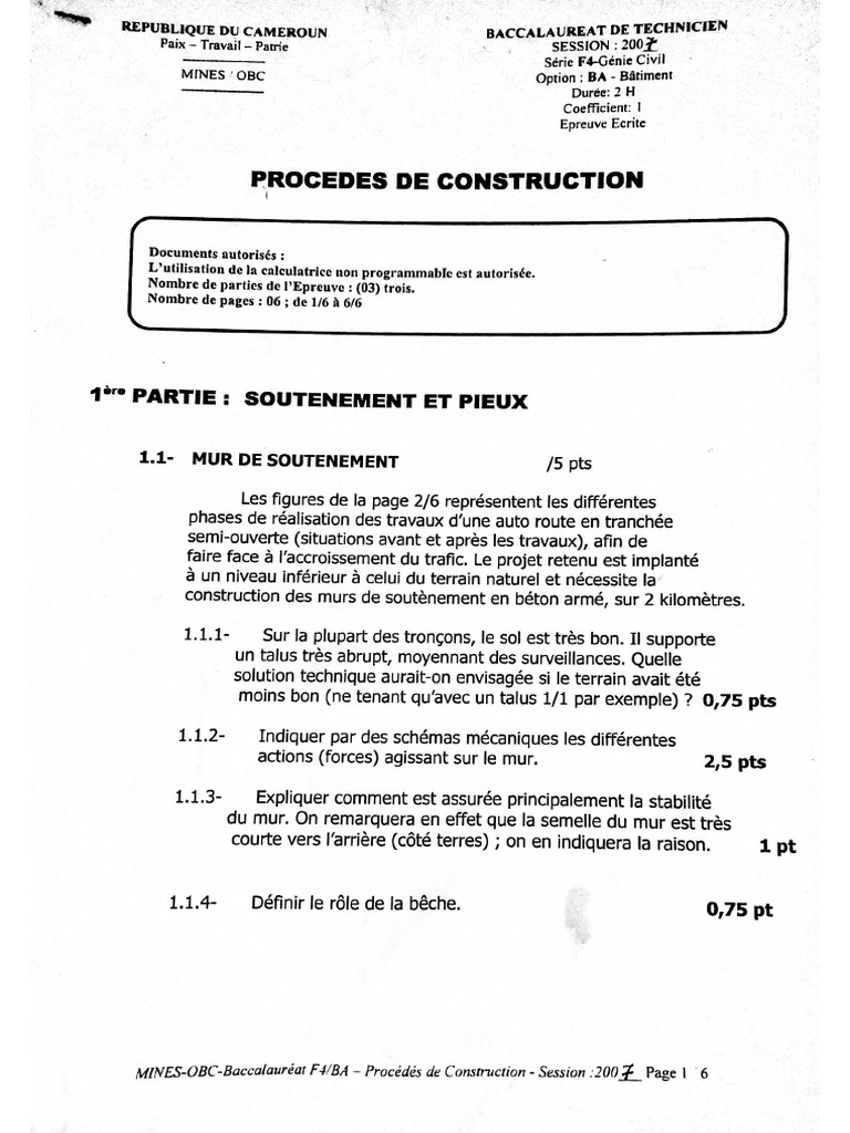 Procédés Bac 2007 | PDF