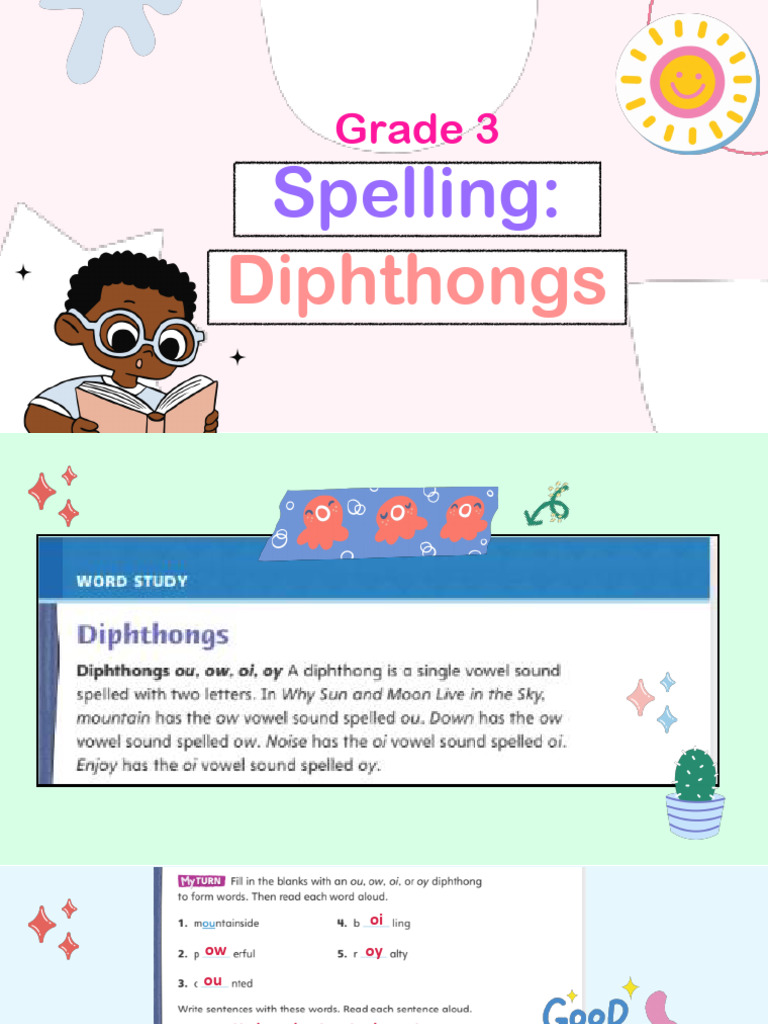 Grade 3 Diphthongs Spelling Guide | PDF