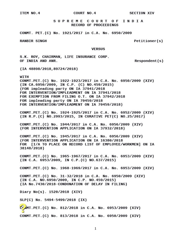 Contempt petition-1945-2017-SCI-Order-21082018 | PDF
