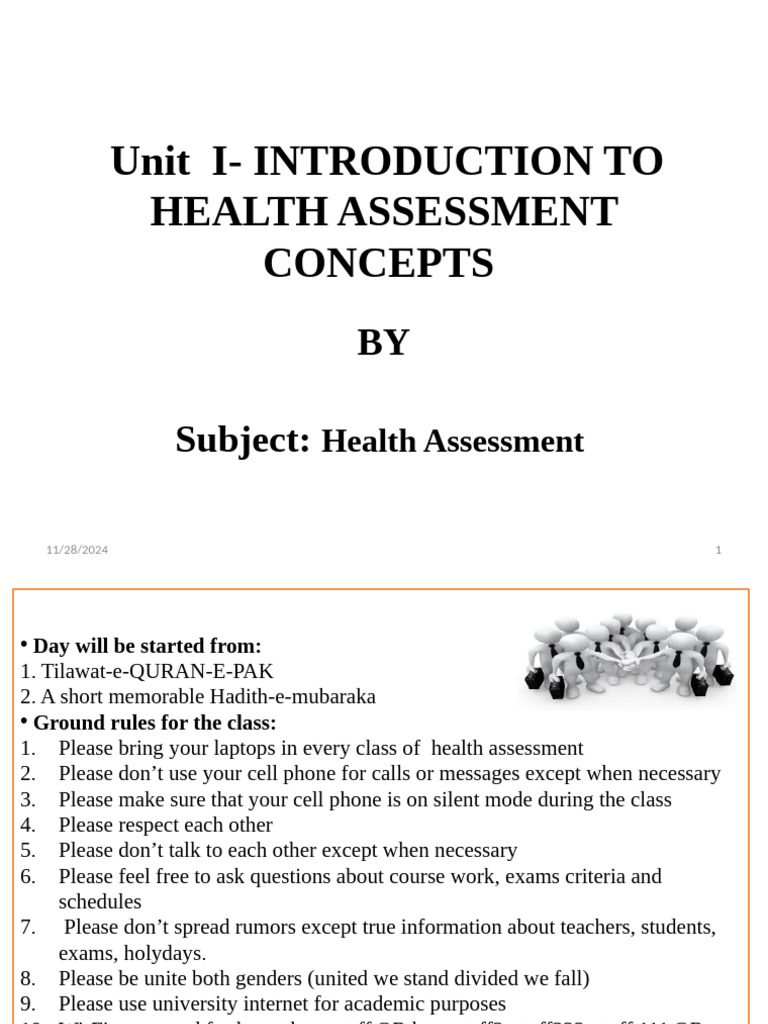 Introduction To Health Assessment | PDF | Physical Examination | Nursing
