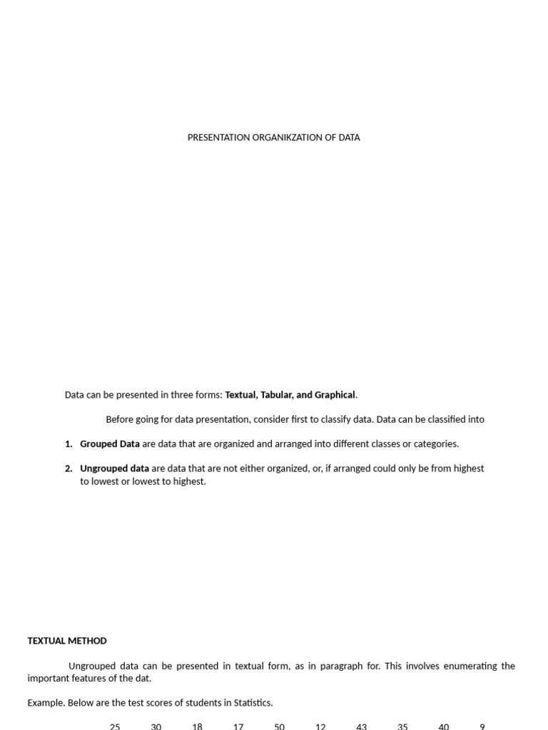 Data Presentation Methods Explained | PDF | Histogram