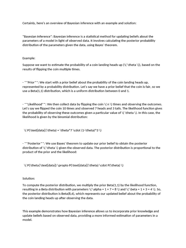 Bayesian Inference | PDF