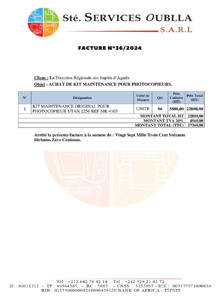 Facture N°362024 | PDF