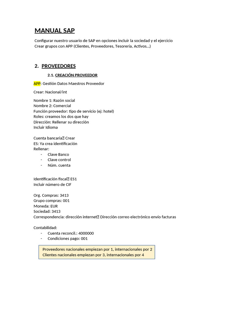 Guía de Configuración y Gestión de Proveedores en SAP | PDF | Factura