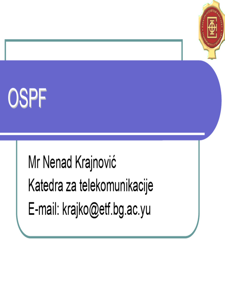 OSPF | PDF