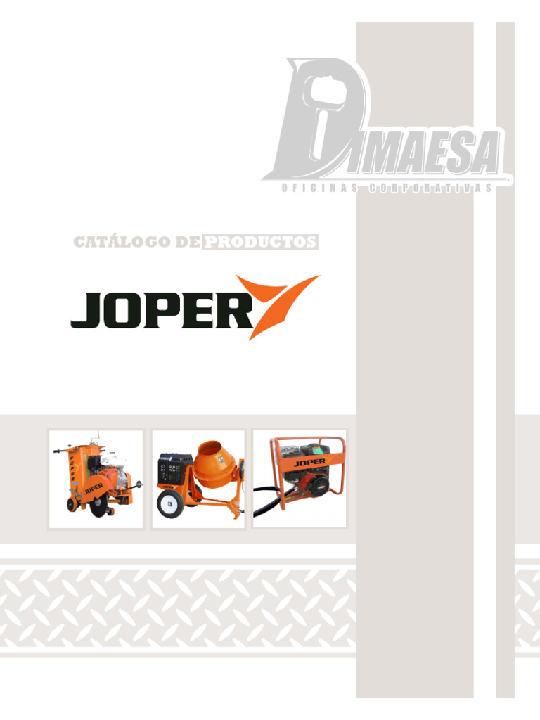 Catálogo de Productos Joper | PDF | Metrología | Unidades de medida