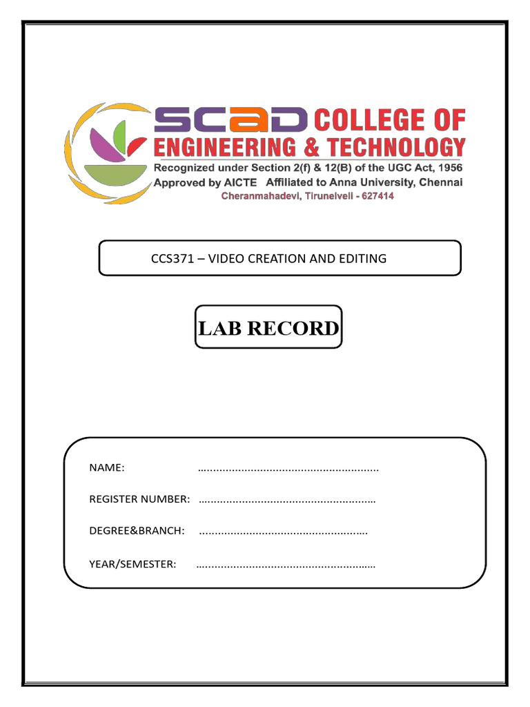 CCS371 Lab Cse | PDF | Cinematography | Conservation Biology