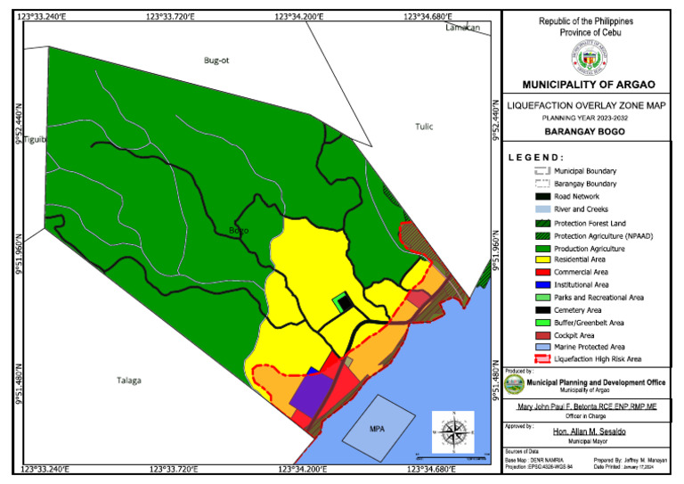 Liquefaction Overlay Zone Map Bogo | PDF