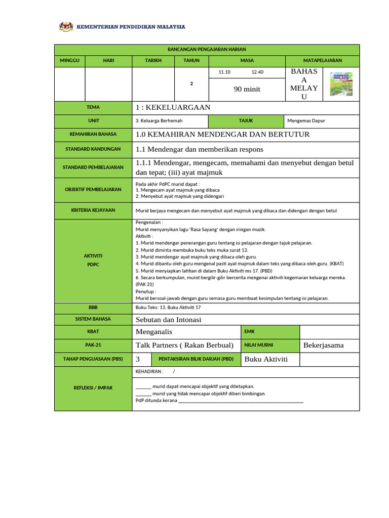 RPH BM THN 2-Unit 3 (M4) | PDF