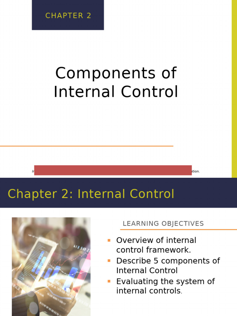 Chapter 2 Components of Internal Control - 2023 | PDF | Internal ...