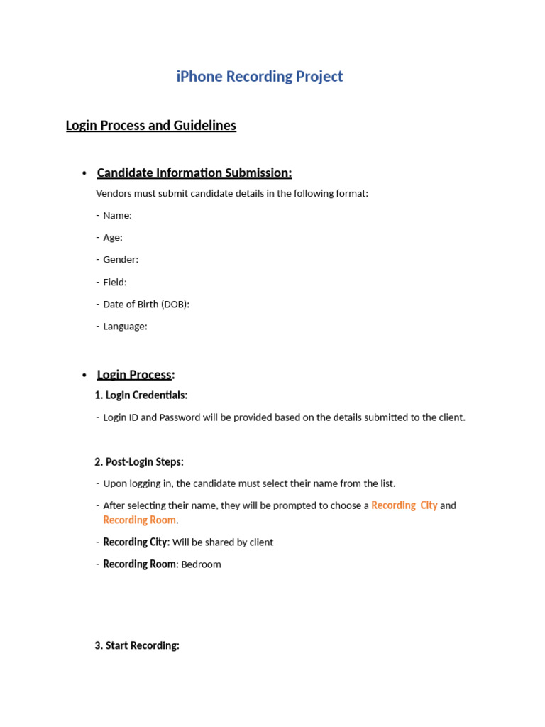 Iphone Recording Project | PDF | I Phone | Apple Inc. Hardware
