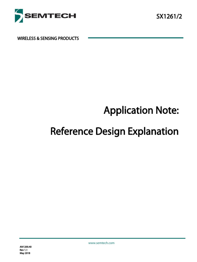 SX1261/2 Reference Design Overview | PDF | Electronic Filter | Amplifier