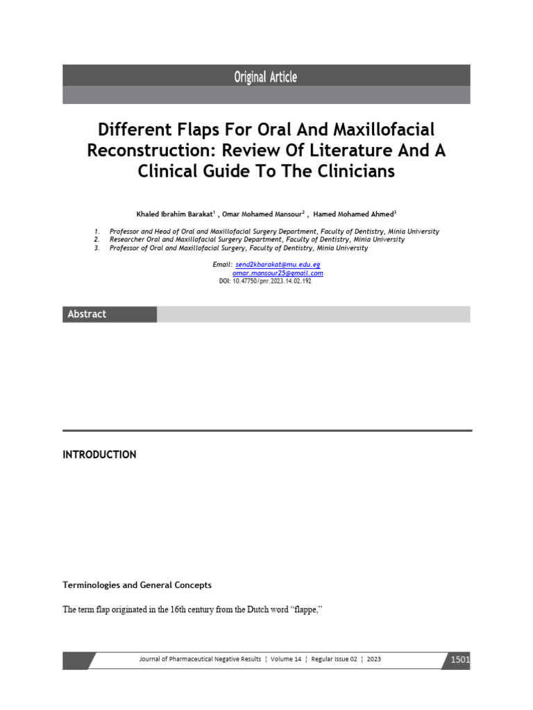 JPNR - Regular Issue 02, 2023 - 192 | PDF | Oral And Maxillofacial ...