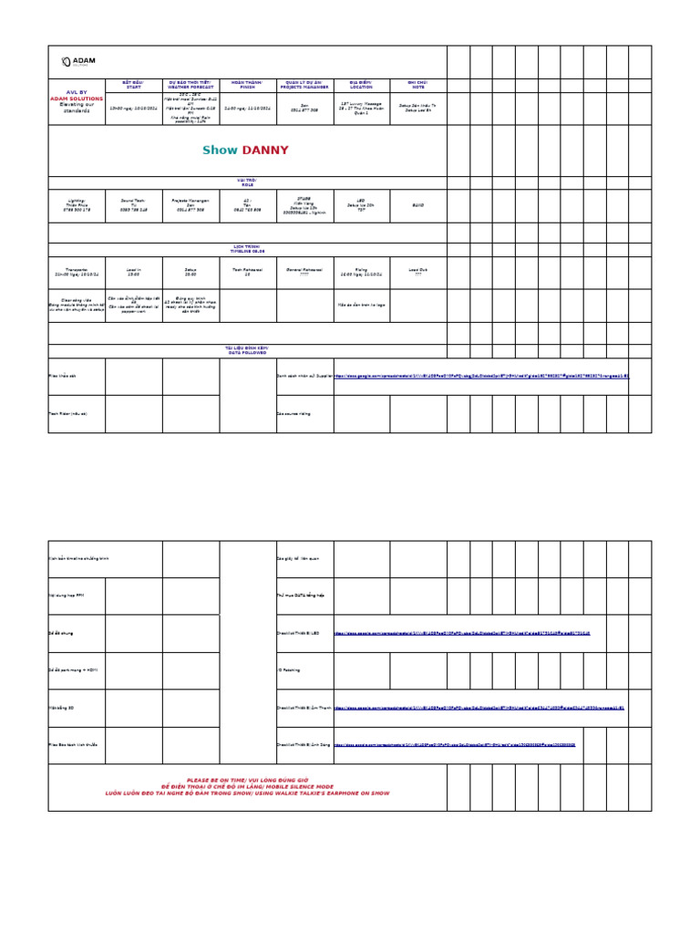 Call Sheet | PDF