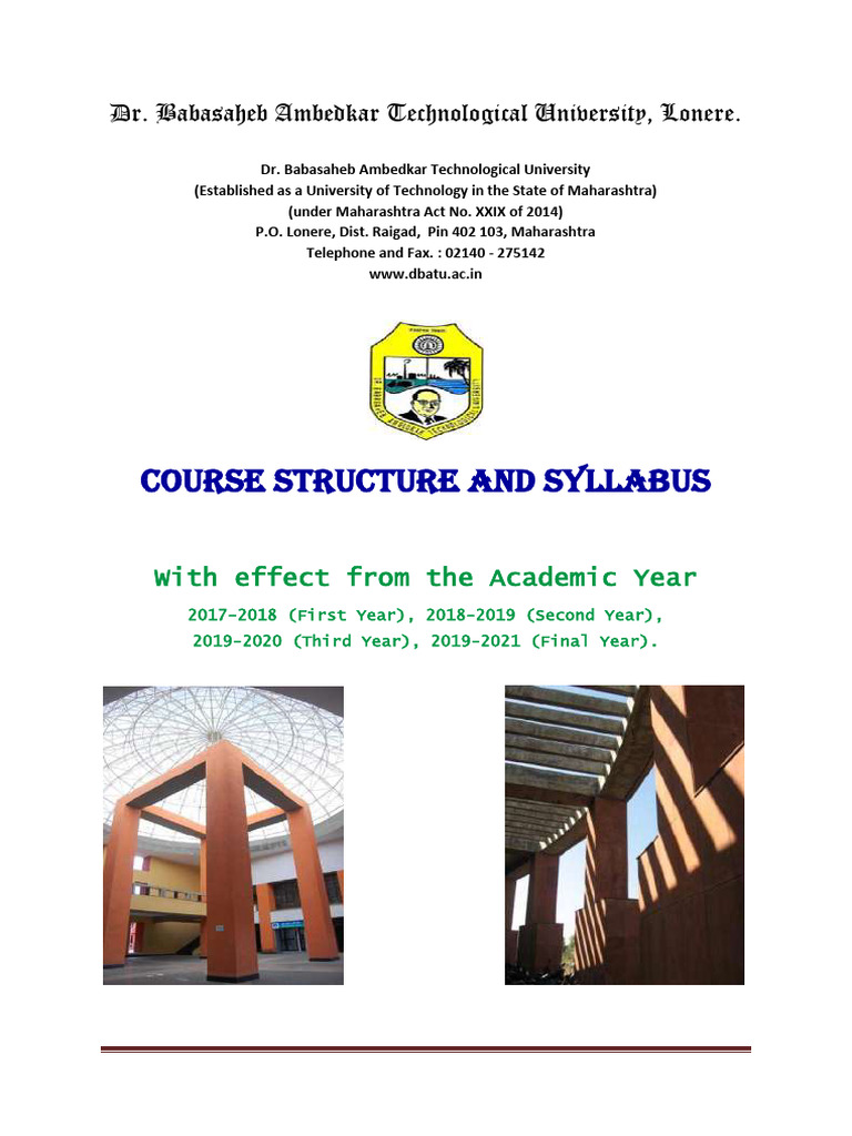 UG - Electronics Engg Syllabus With Cover Page 1 | PDF | Electronic ...