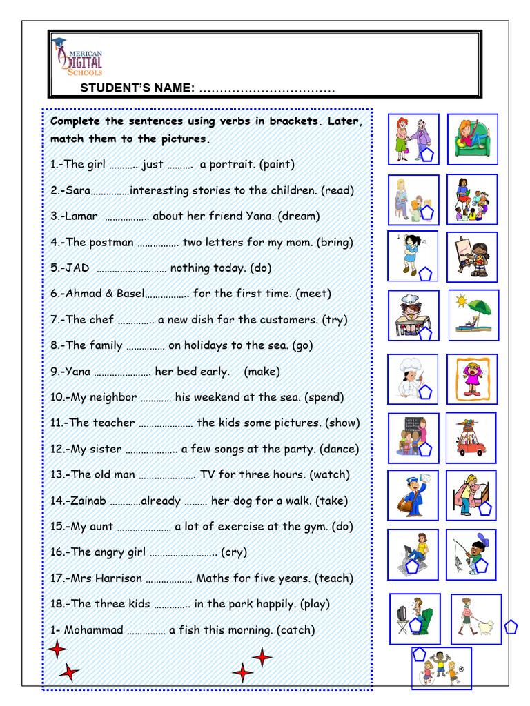 Grammar Tasks Worksheet New Ew | PDF