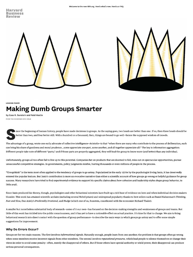 Making Dumb Groups Smarter, 2014 | PDF