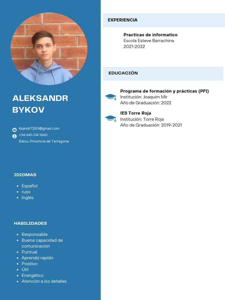 ALEKSANDR BYKOV CV, копия | PDF