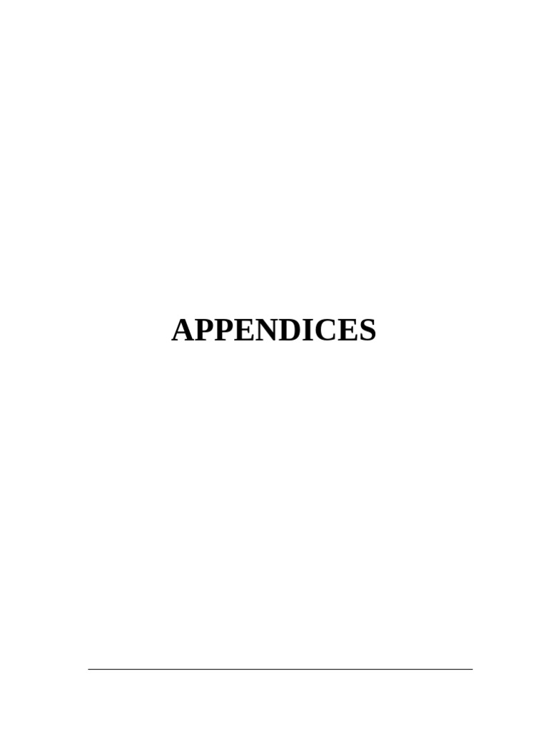 Appendices | PDF | Tourism