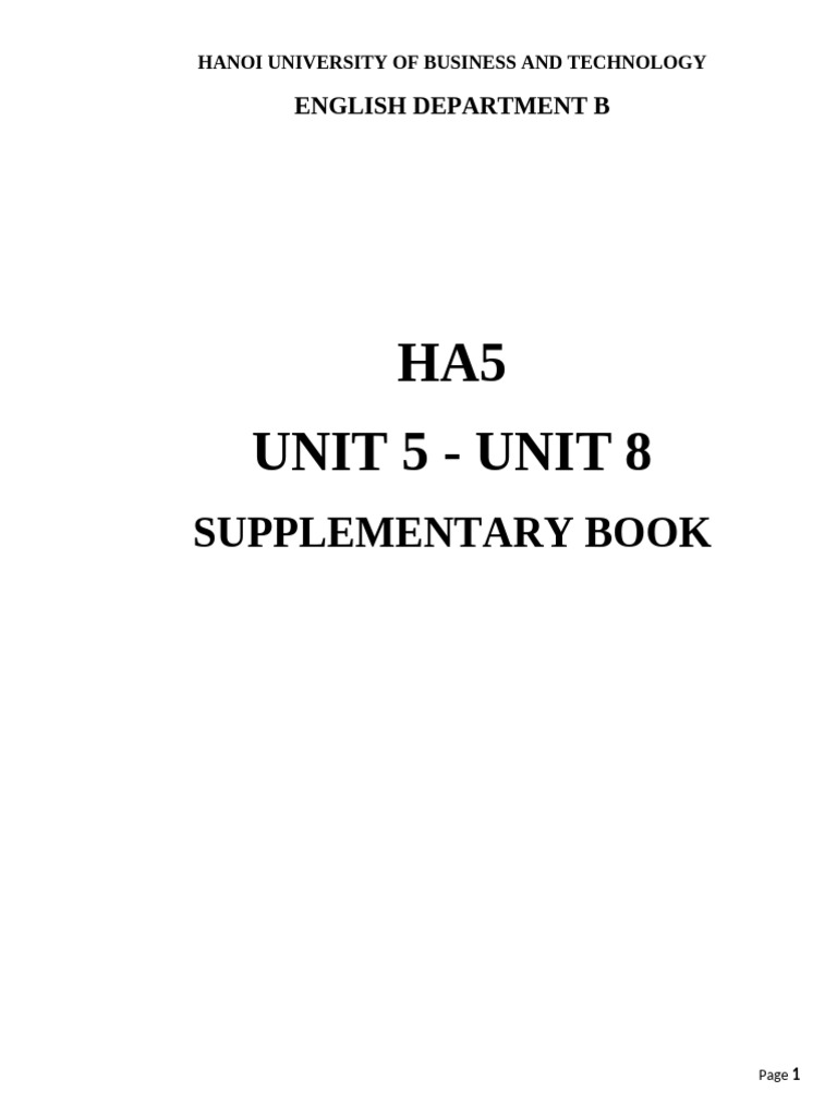B TR HA5. T1.2024 | PDF