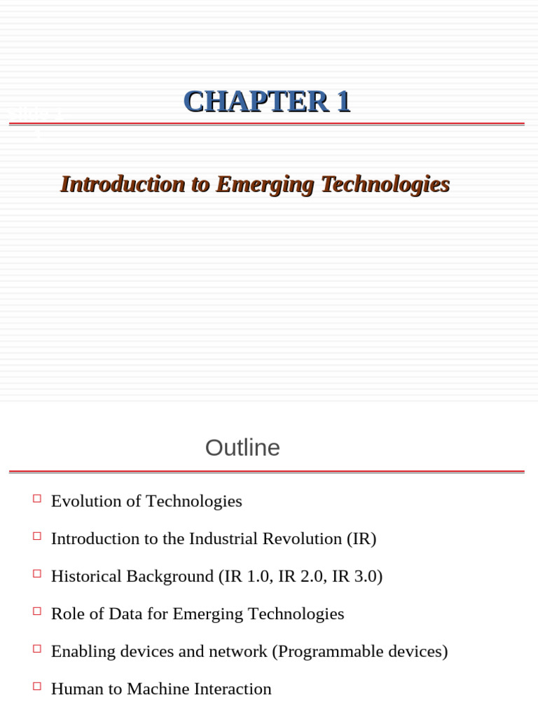 Chapter - 1 - Introduction To Emerging Technologies | PDF | Computer Program | Programming