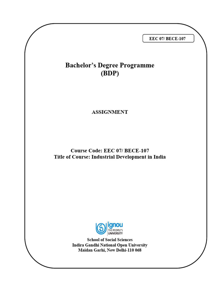 BECE 107 2020-21 English | PDF | Economies