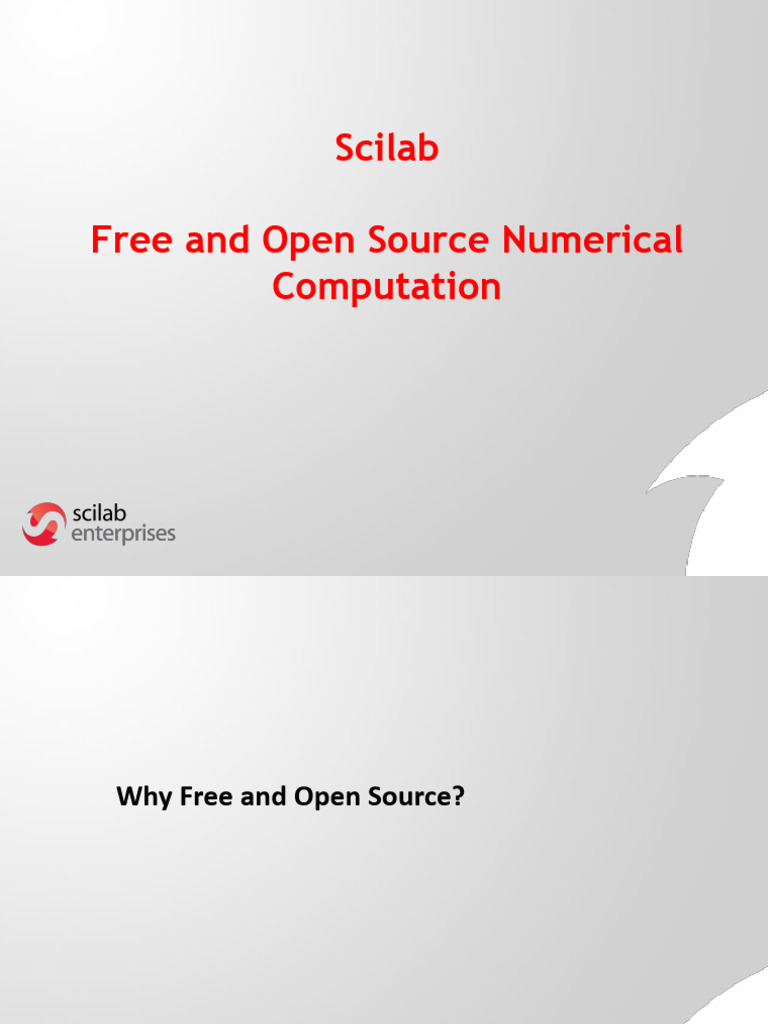 C02 Scilab Pres Generale 1A | PDF | Computing | Software