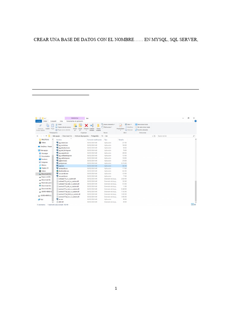 Instrucciones Postgress Mysql | PDF | SQL | Mi sql