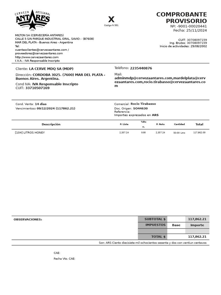 Factura CP01 2024 2958 | PDF