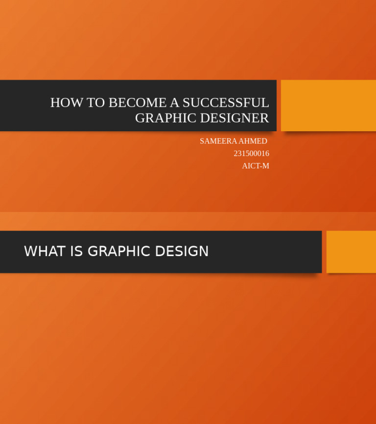 How To Become A Successful Graphic Designer | PDF