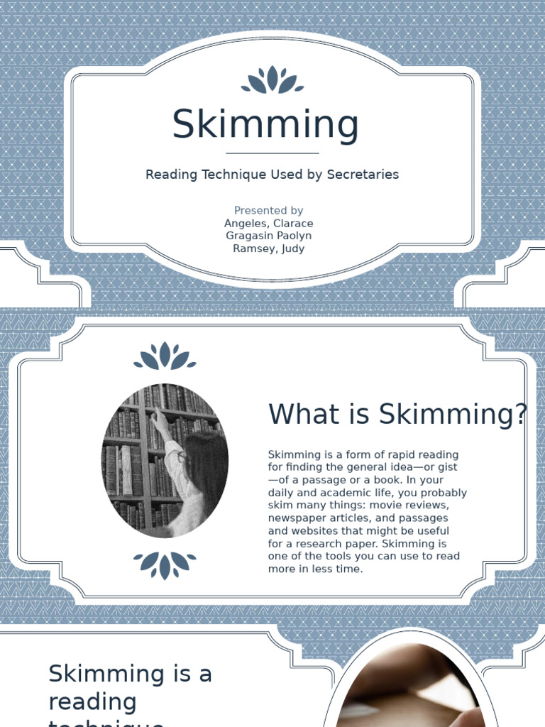 Skimming | PDF | Speed Reading | Paragraph