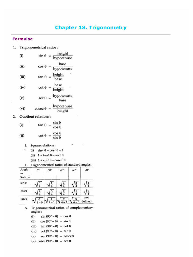 Trigonometry Questions | PDF | Trigonometric Functions | Trigonometry
