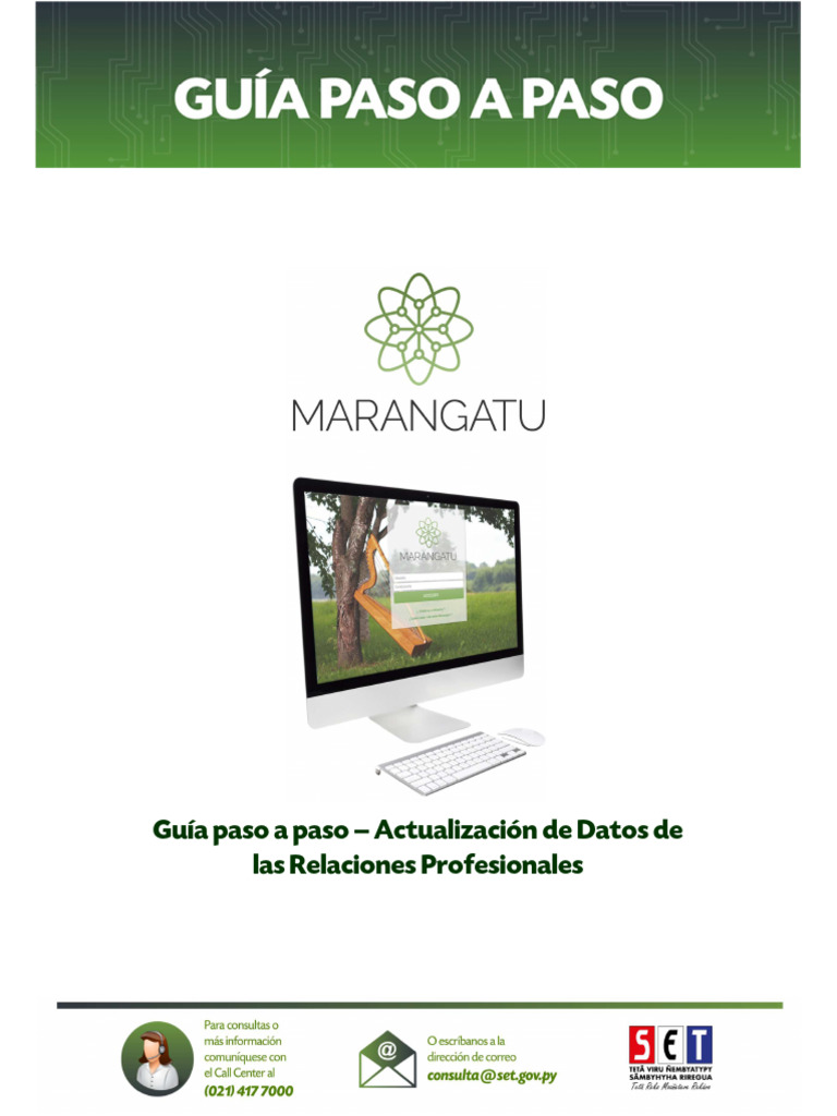 Guia Paso A Paso Nuevo Marangatu - Actualización de Datos de Las ...