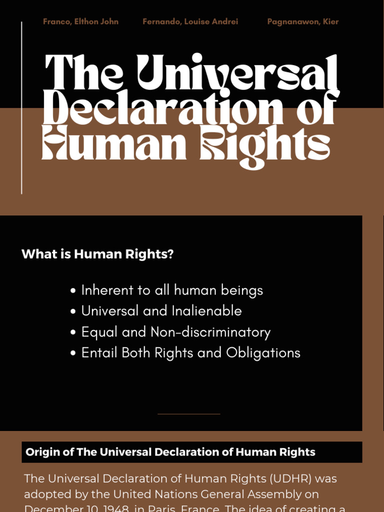 The Universal Declaration of Human Rights | PDF | Human Rights | Rights