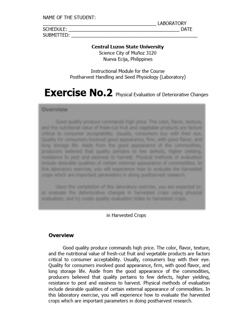 Physical Evaluation of Harvested Crops | PDF | Postharvest | Tomato
