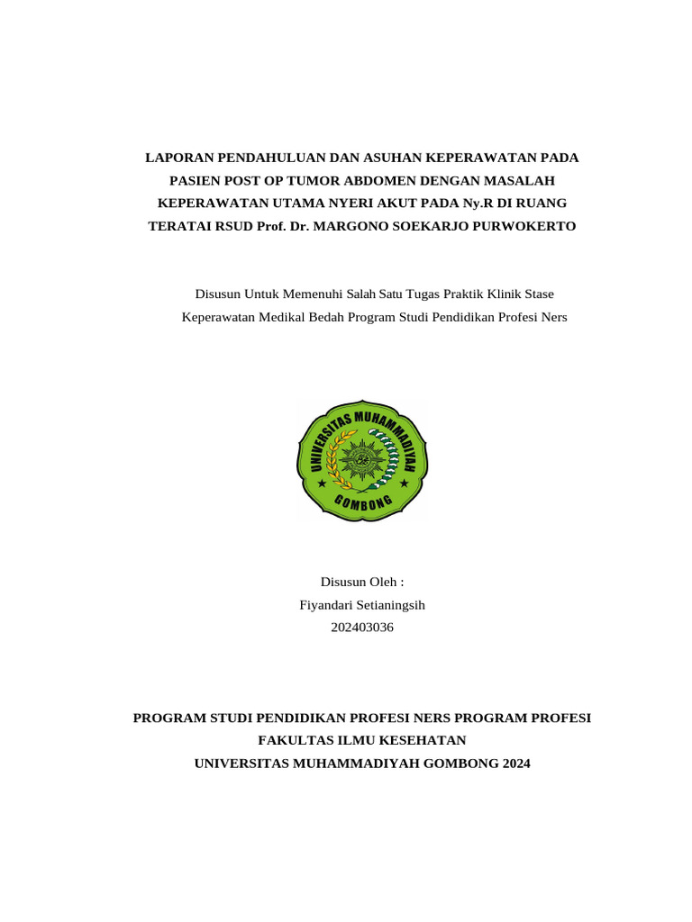 LP Tumor Abdomen | PDF