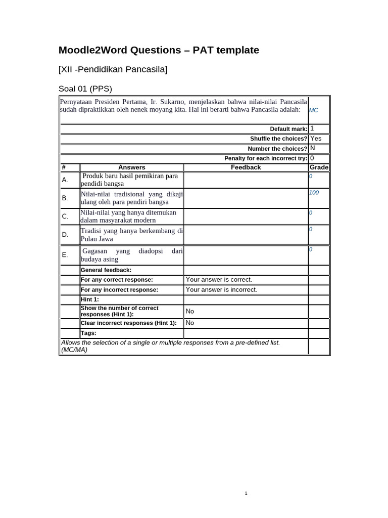 Soal PPS KLS Xii 2024-2025 | PDF