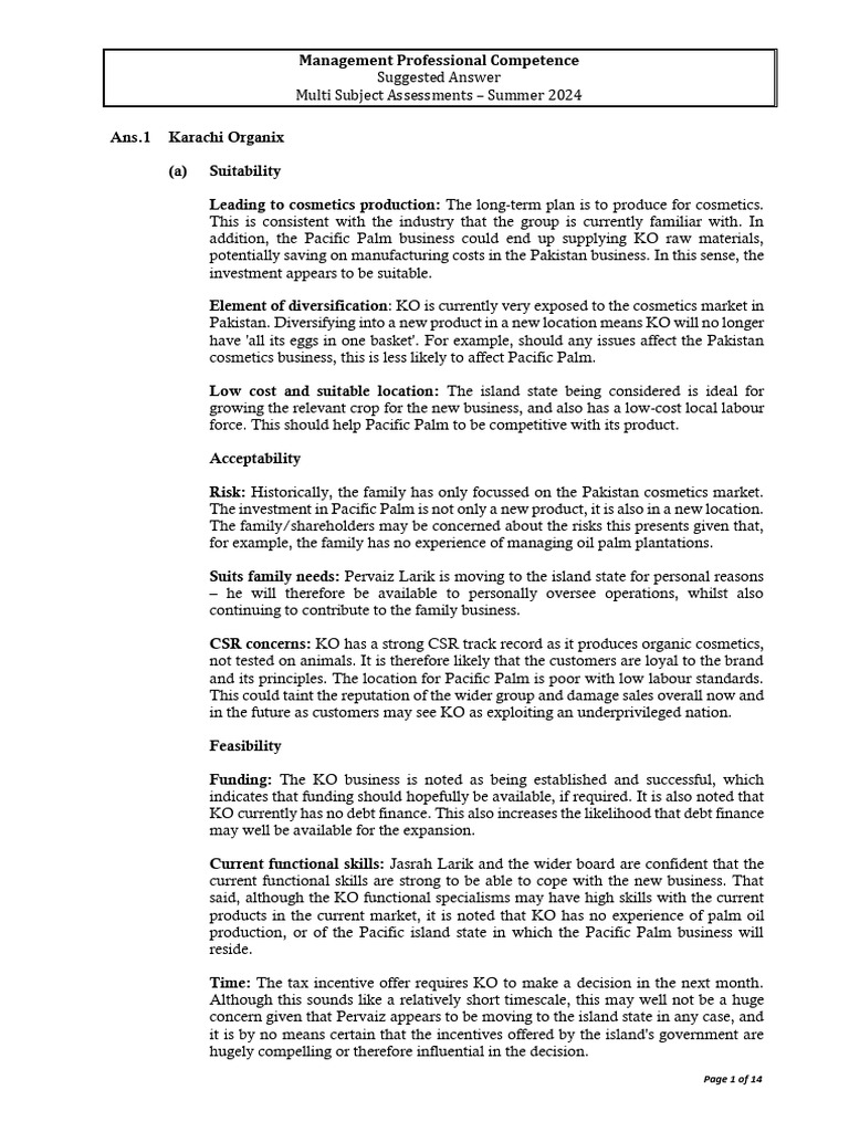 MSA 2 Summer 2024 | PDF | Taxes | Net Present Value