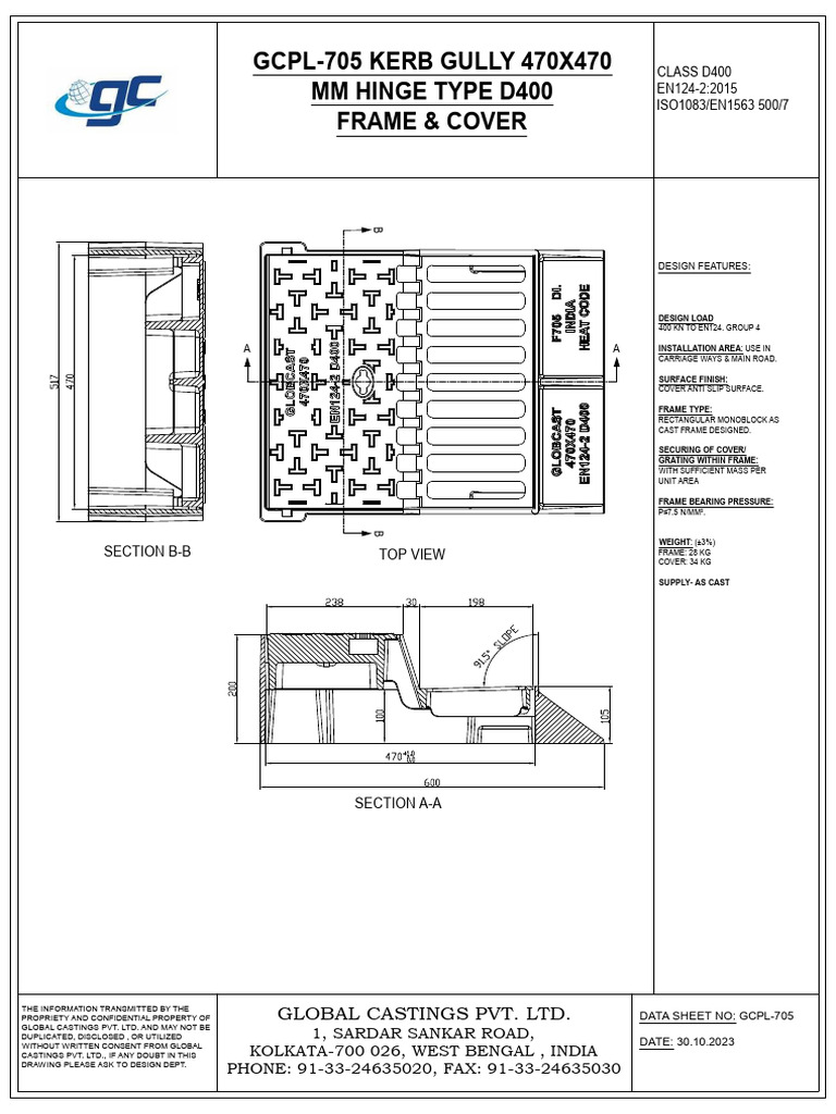 470 X 470 D400 - Combined Gully Storm Water | PDF | Mechanical ...